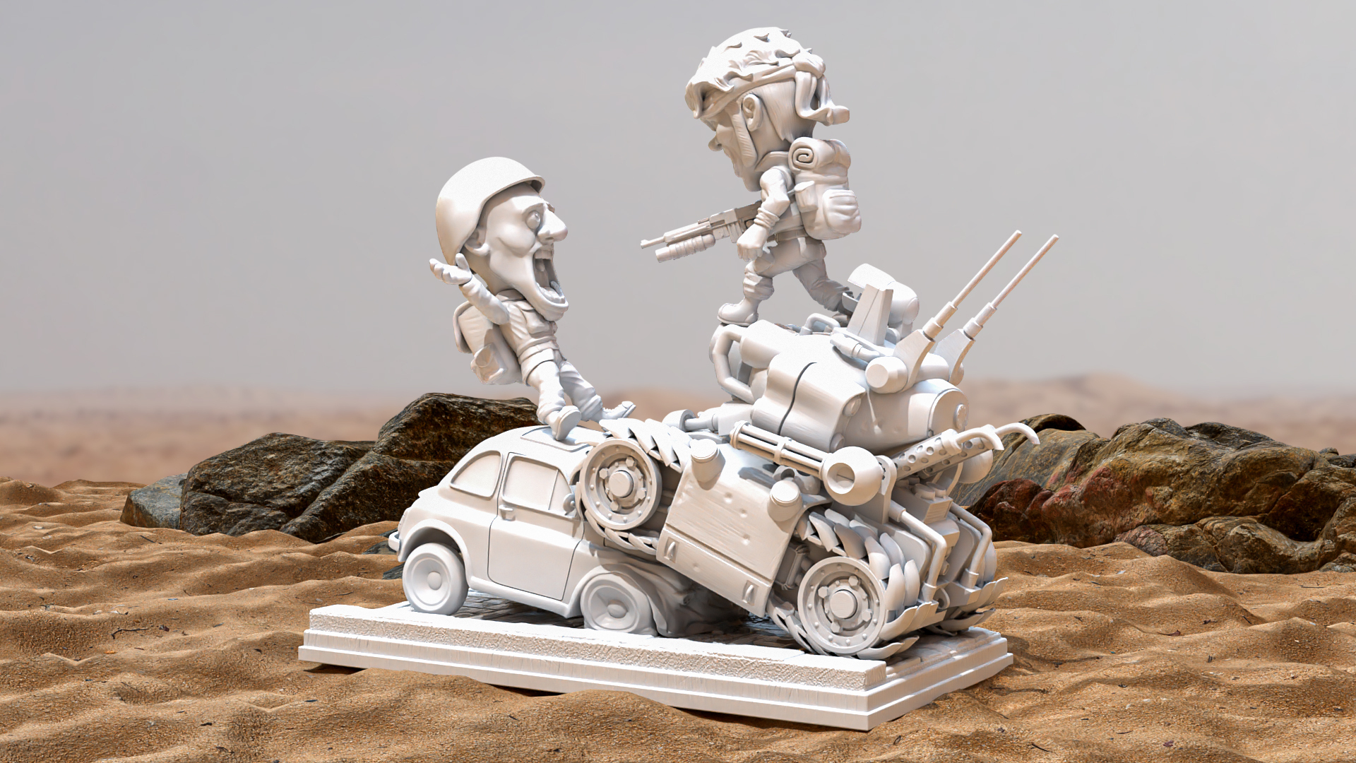 3D file Metal Slug Diorama STL for 3D printing 🪖・3D print object to ...