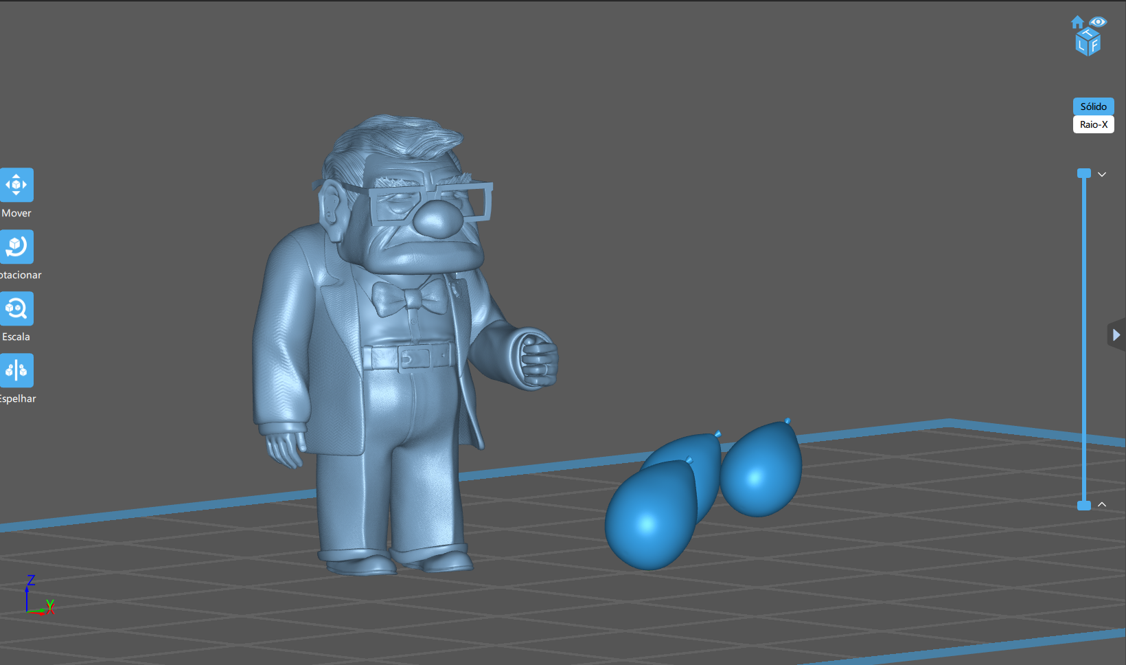 STL file Carl Fredricksen UP ⬆️・3D printer model to download・Cults