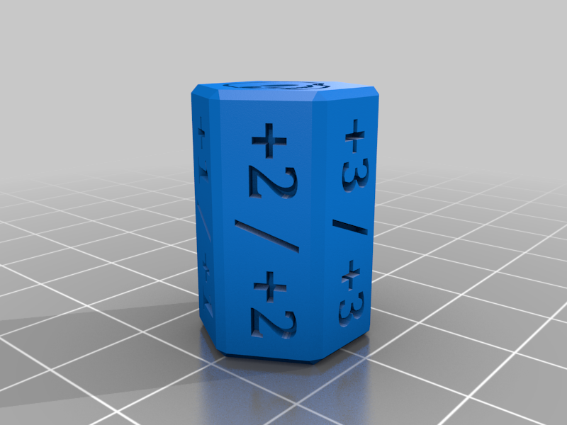 Free STL file +X/+X counters for card game (public domain)・3D printer ...