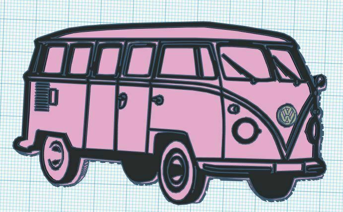 Free STL file volkswagen t1・Template to download and 3D print・Cults