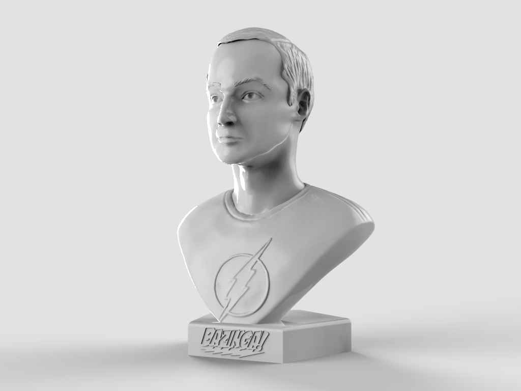 STL file Sheldon cooper・3D printer design to download・Cults