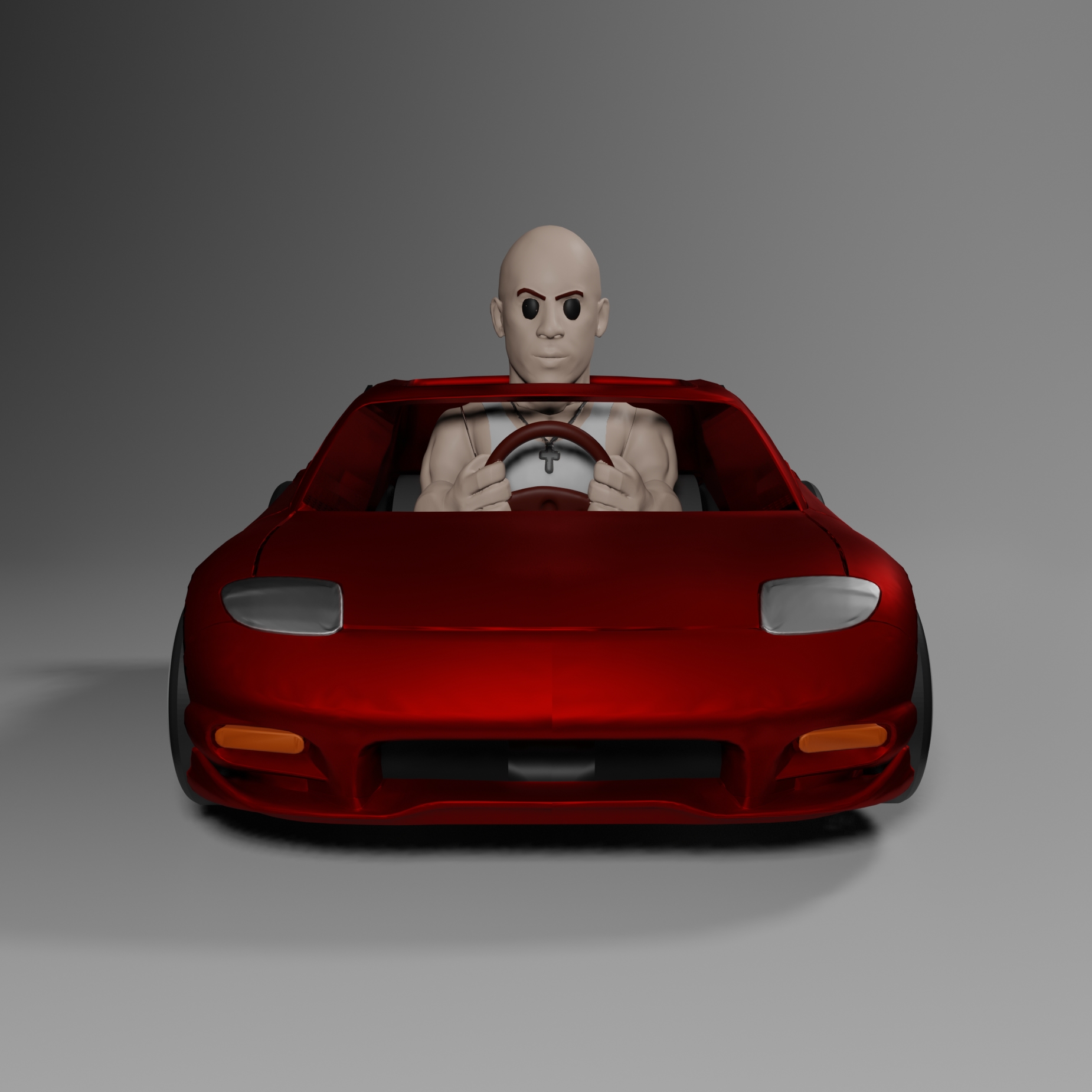 STL file Dom's RX7 - CHIBICAR No.10 🧑‍ ️・3D printer design to download ...