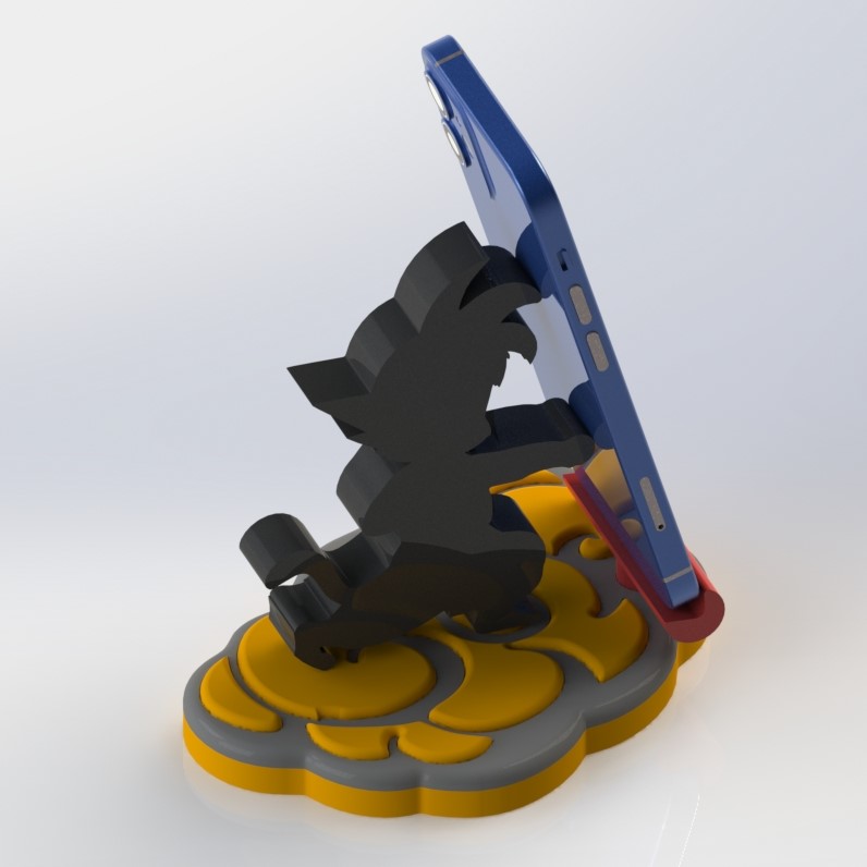 STL file Child Goku Cell Phone Holder・3D printable model to download・Cults