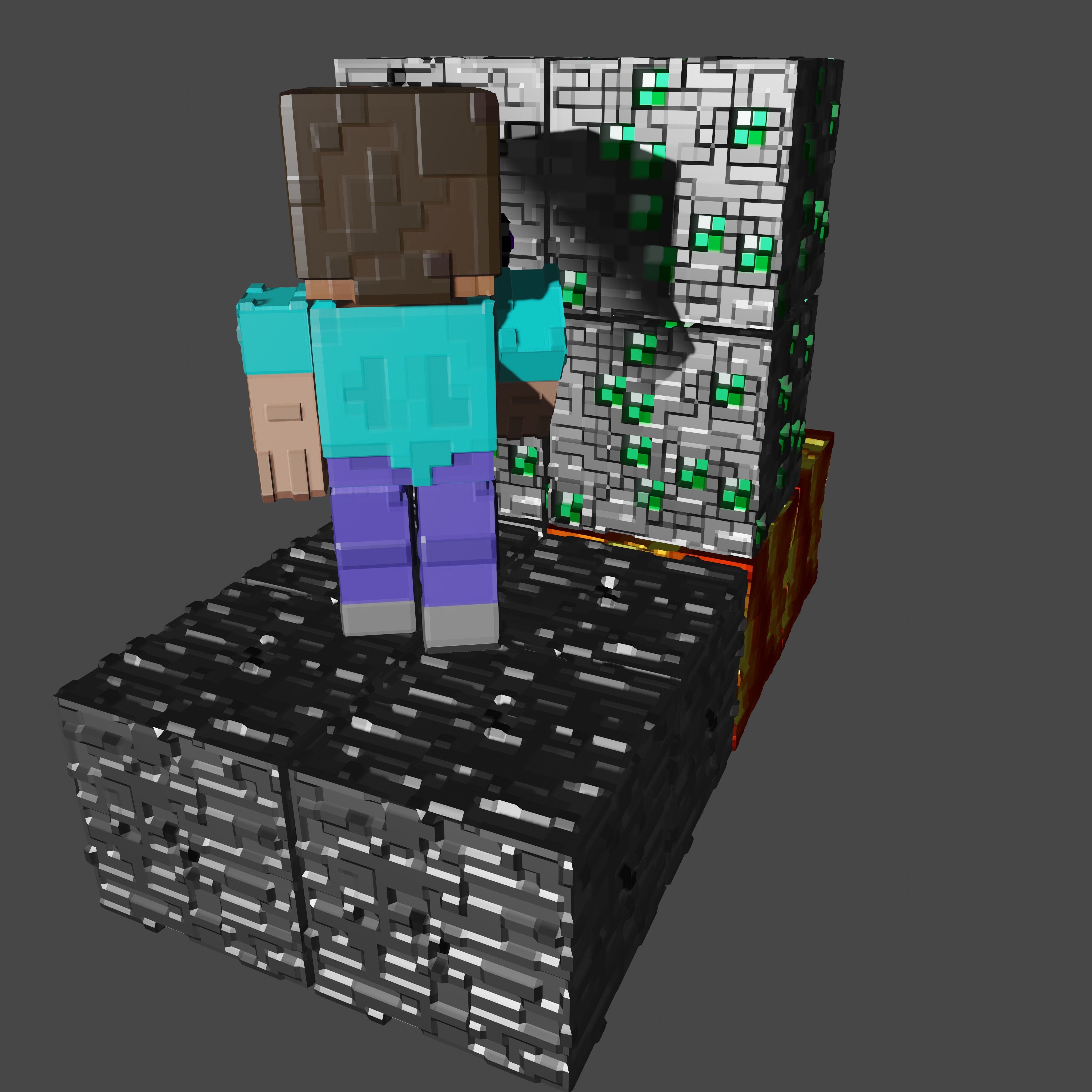 STL file Emerald Diorama Mine - Magnetic・3D printing model to download ...