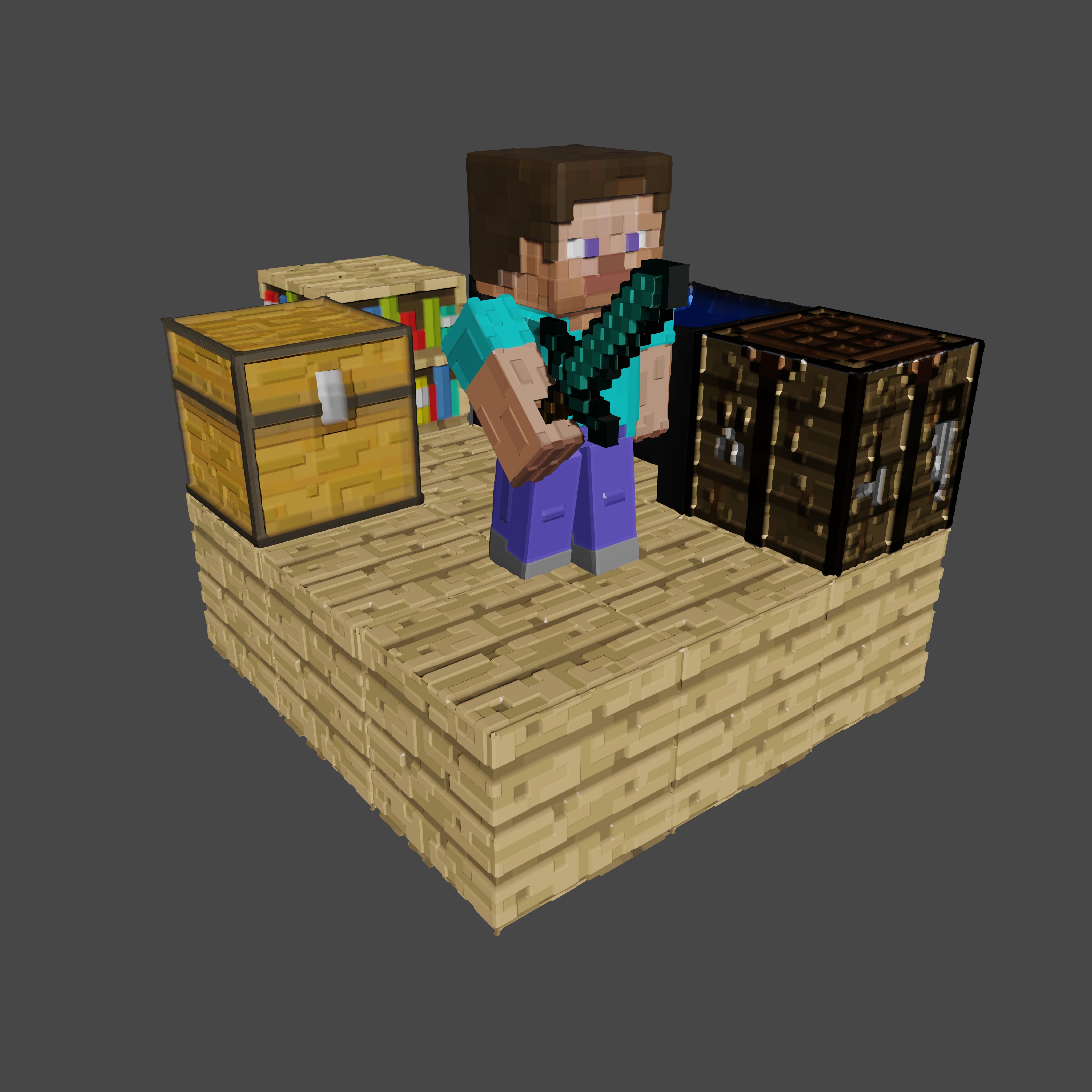 STL file House Diorama Mine - Magnetic・3D printer model to download・Cults