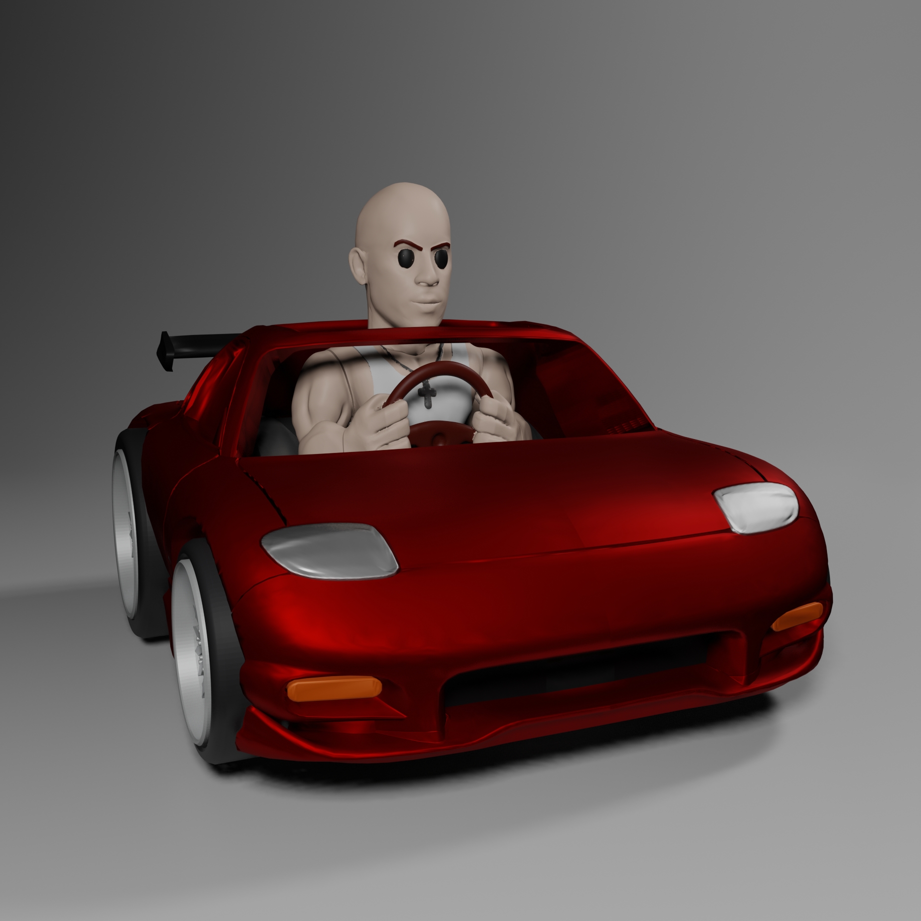 STL file Dom's RX7 - CHIBICAR No.10 🧑‍ ️・3D printer design to download ...
