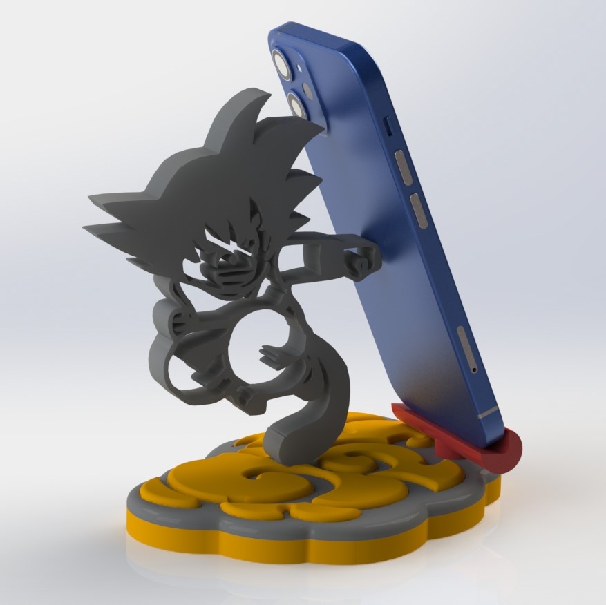 STL file Child Goku Cell Phone Holder・3D printable model to download・Cults