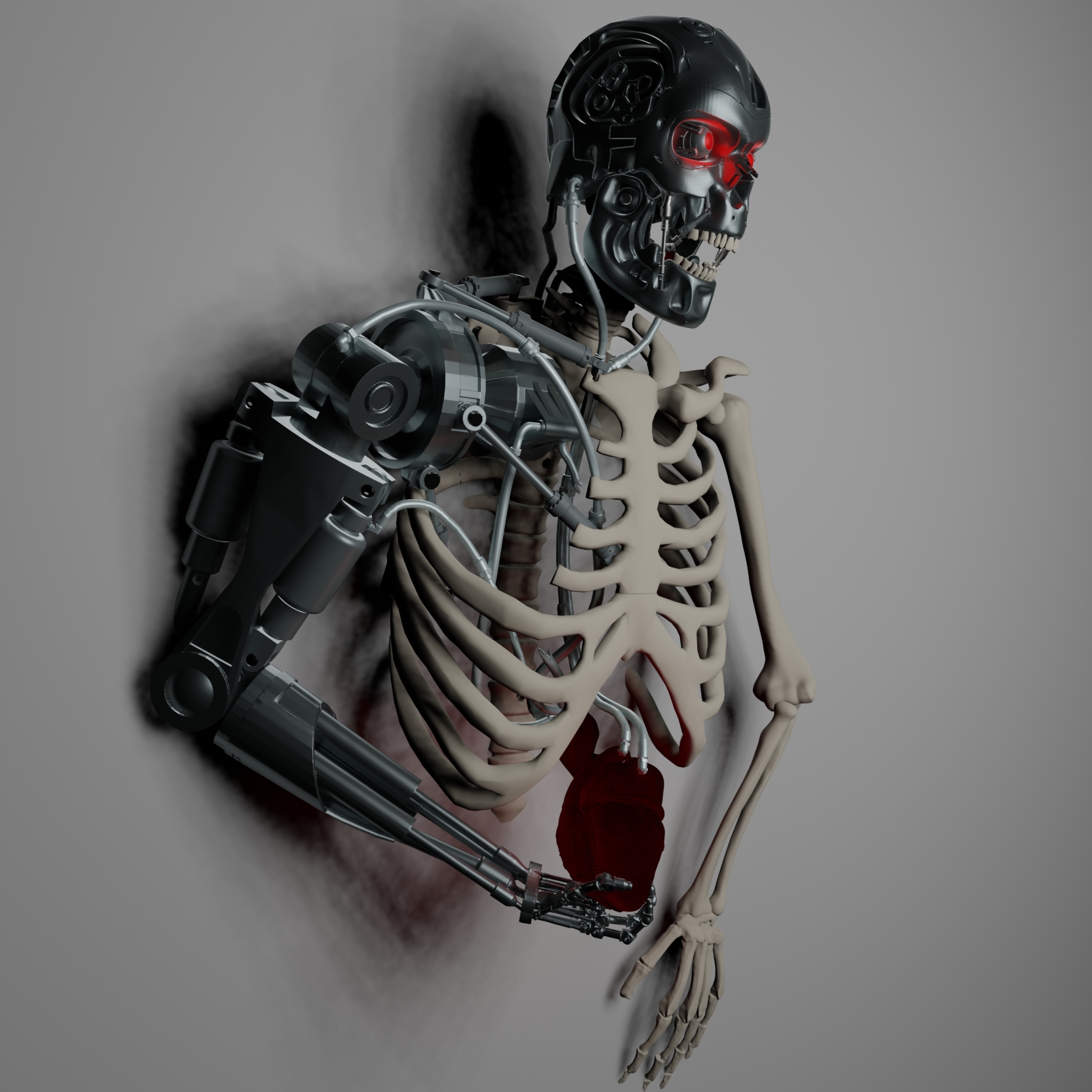 Archivo STL T800 or Human? - Wall decoration 🤖・Diseño para descargar y ...