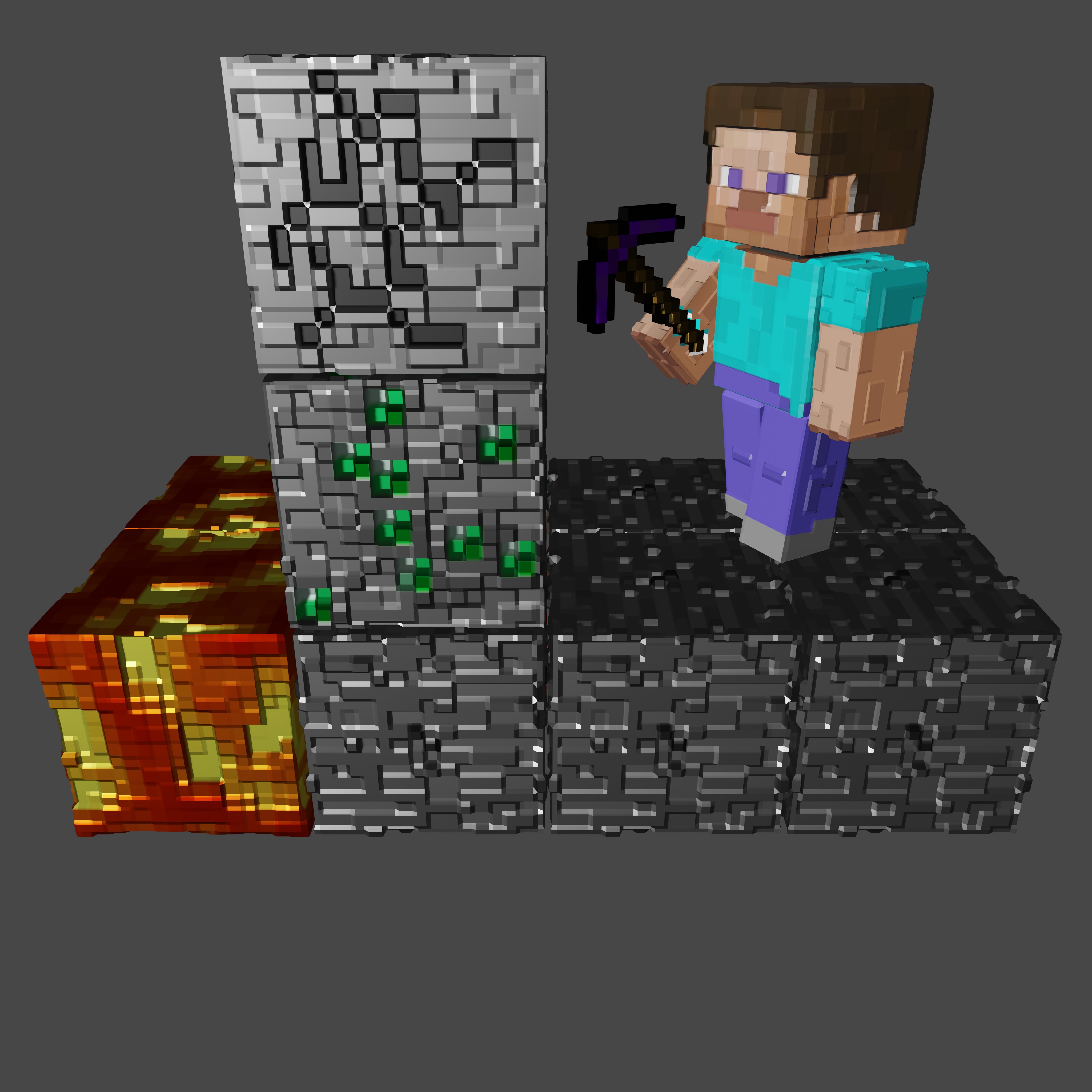 STL file Emerald Diorama Mine - Magnetic・3D printing model to download ...