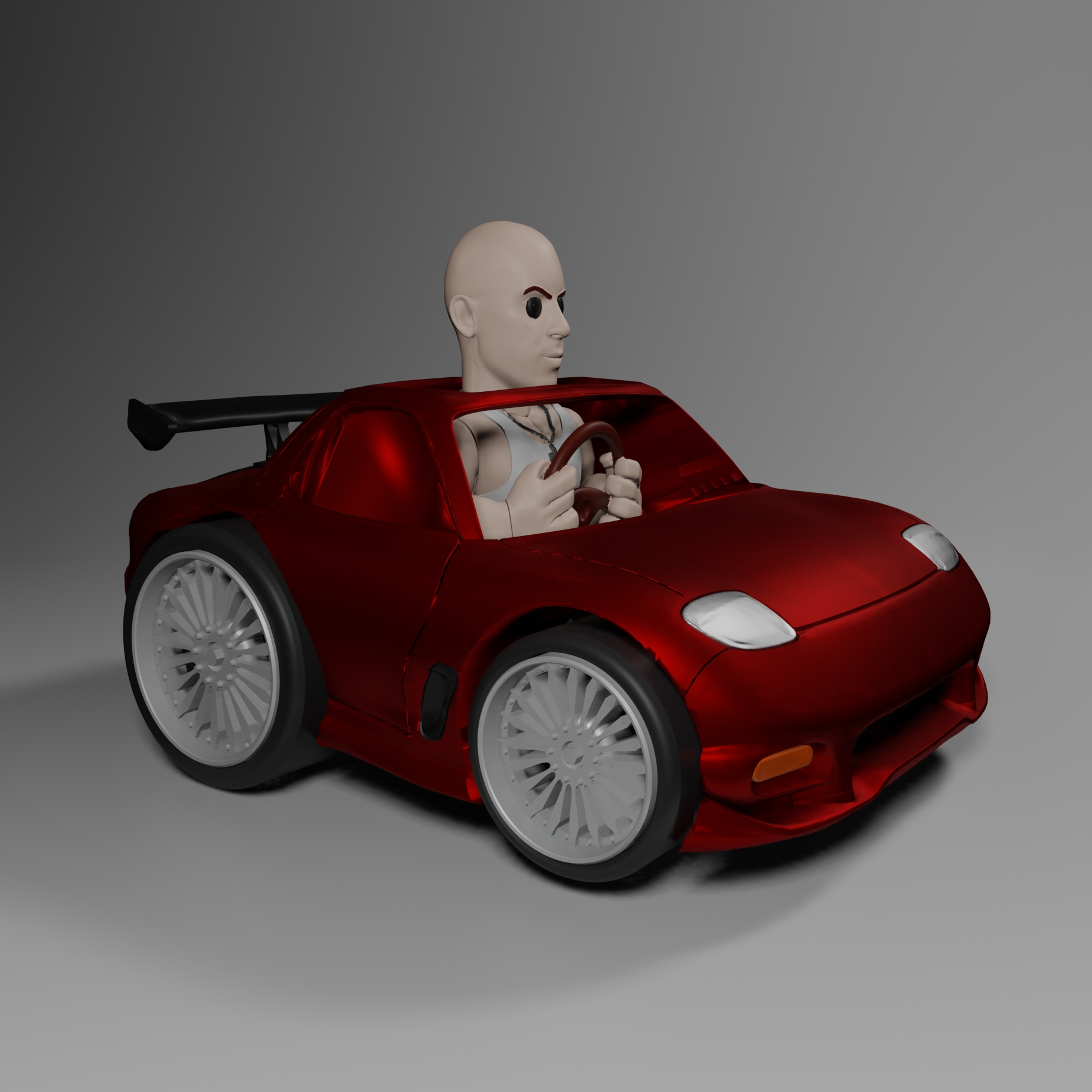 STL file Dom's RX7 - CHIBICAR No.10 🧑‍ ️・3D printer design to download ...