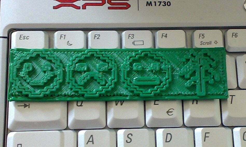 Free STL file OpenSCAD Bitmap Fonts Module・3D print design to download ...