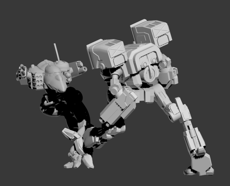 Free 3D file Heavy Mech Fighting Scout Mech 🎲・Design to download and 3D ...