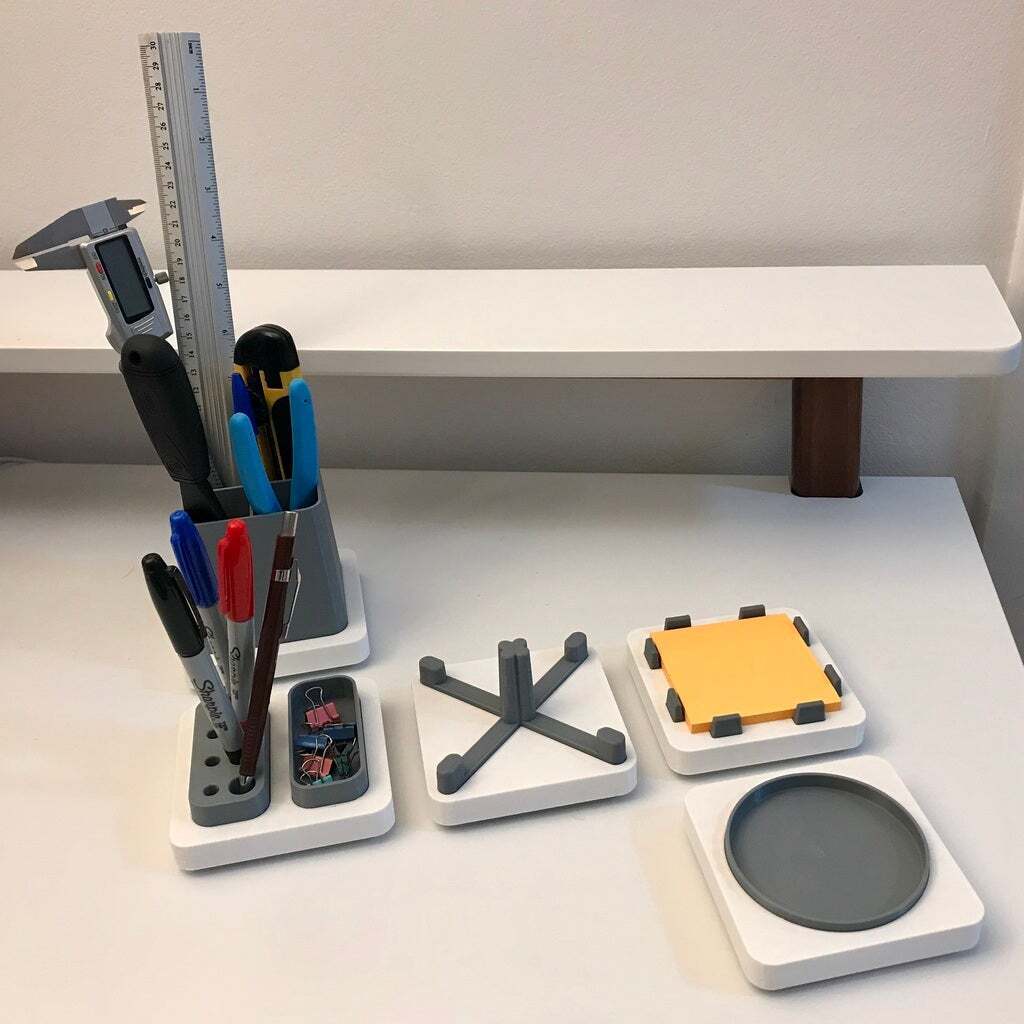 Free STL file Desk Organizer v1.1 🖊️・3D print design to download・Cults