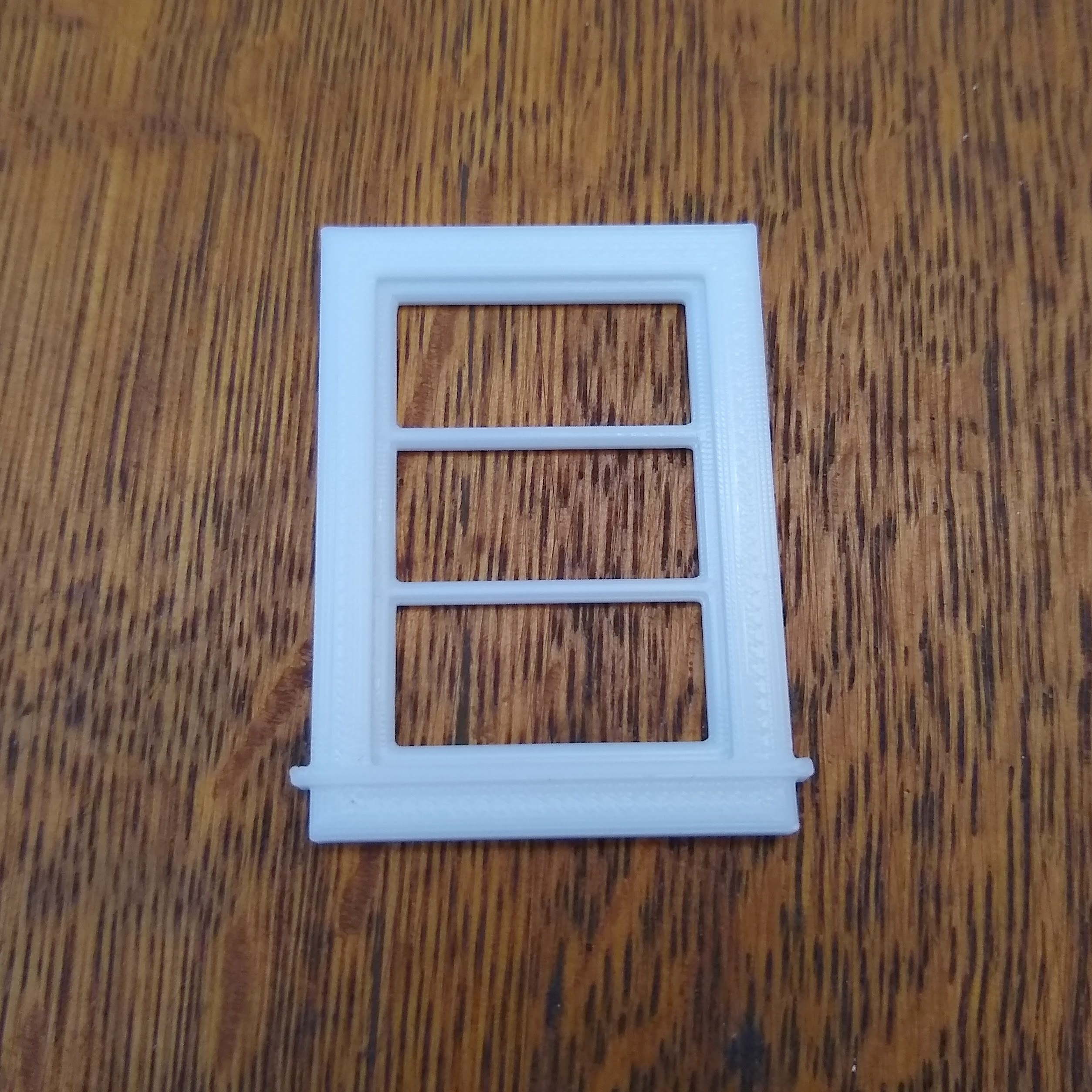 Free STL file Simple Wide Three Light Window・3D printable design to ...