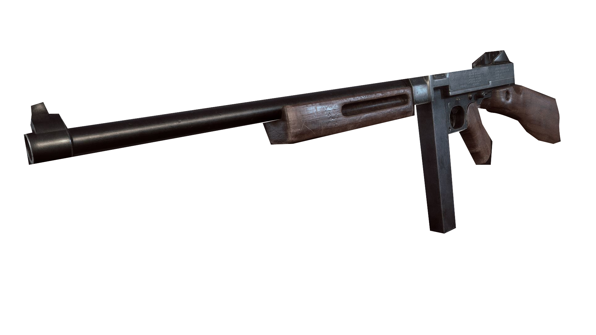 OBJ file Thompson Submachine Gun・Design to download and 3D print・Cults