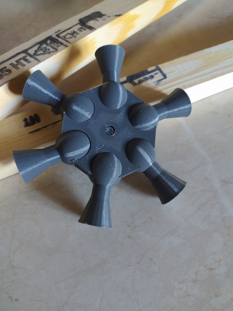 STL file 6-way and 5-way ball joints connector Geodesic Dome Sphere 🪵 ...