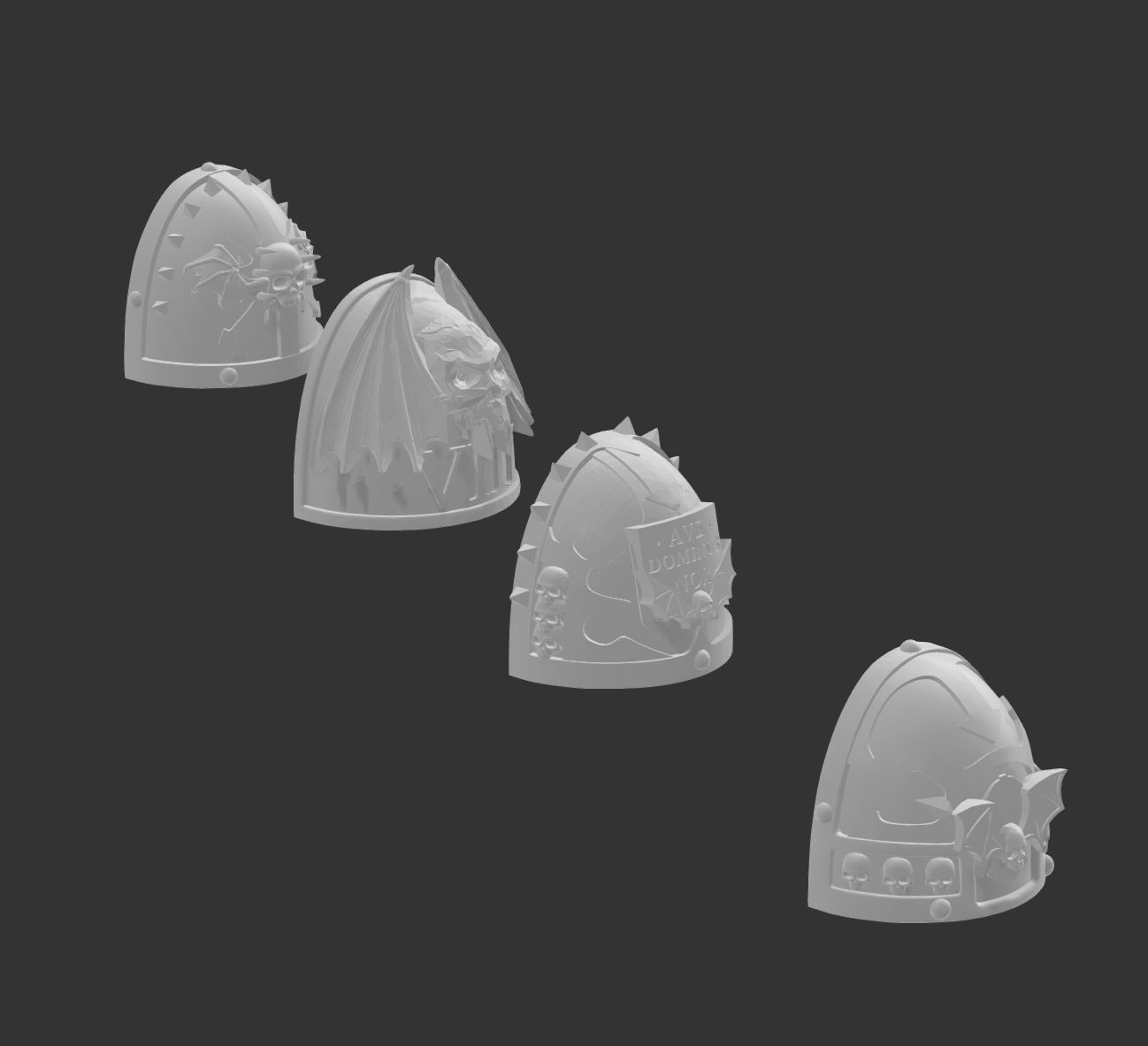 Free 3D file Night bats heads and extras・3D print object to download・Cults