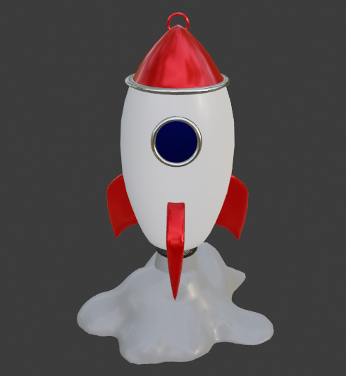 STL file Space Rocket Keychain 🛰・3D printing template to download・Cults