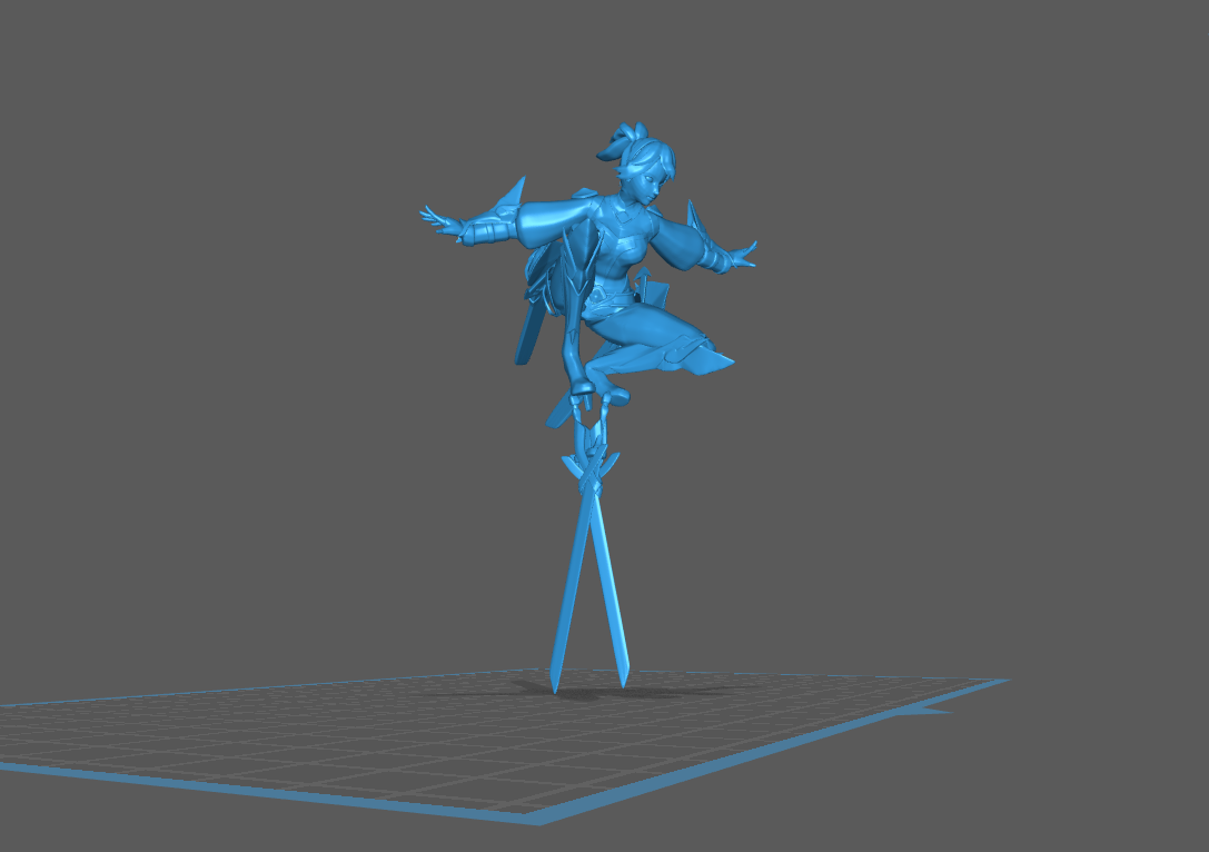 3D file Fanny no skin pose 2 Mobile Legend Heroes・3D printing template ...