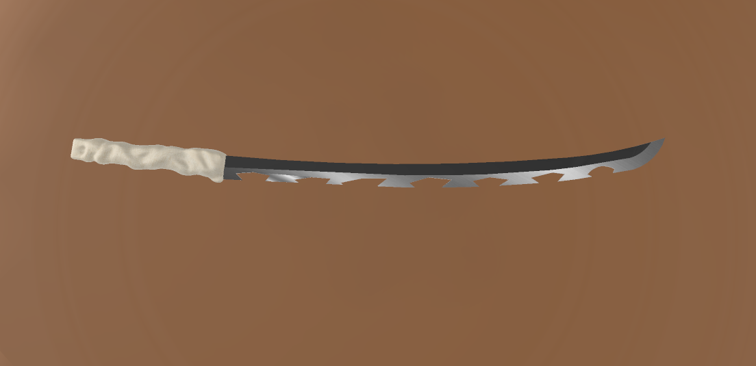 STL file Realistic Inosuke Sword, kimetsu no jaiba・3D print object to ...