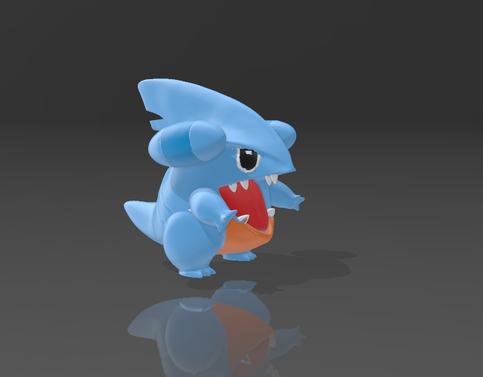 STL file pokemon gible con base para celular o tablet・3D print design ...