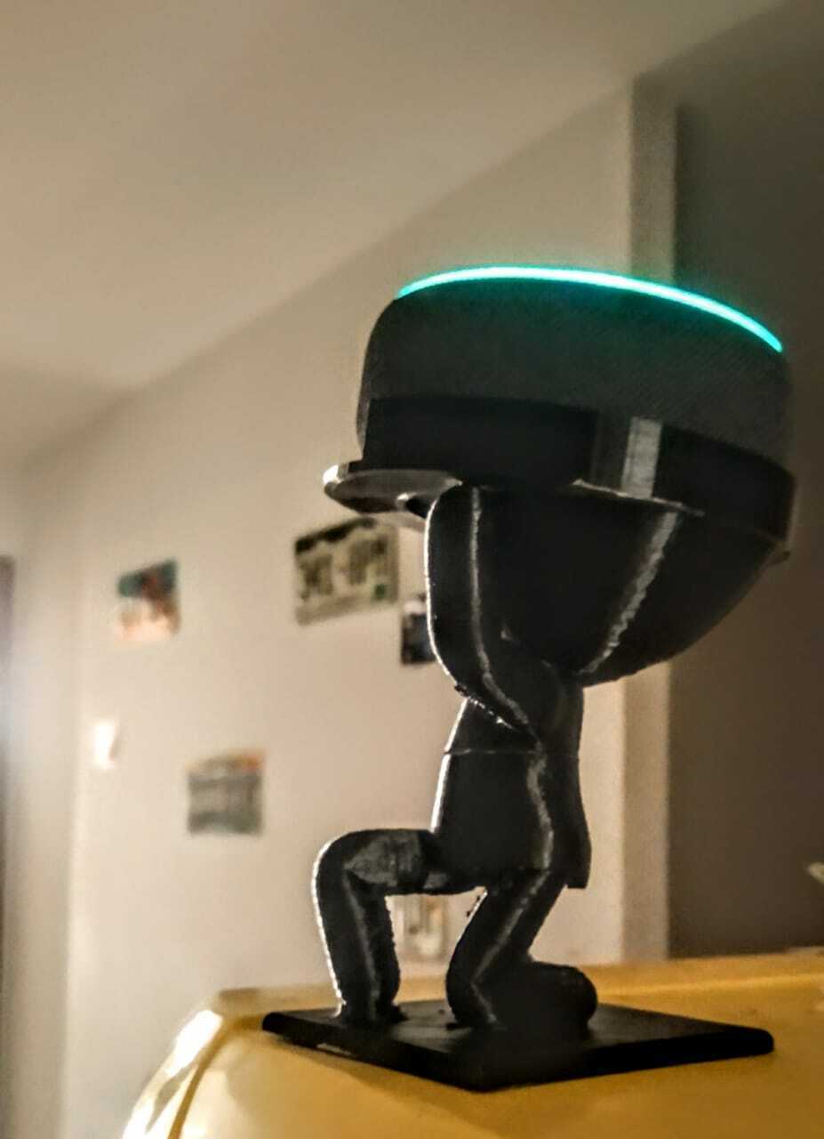 STL file Atlas Stickman Echo Dot Holder・3D printable design to download ...