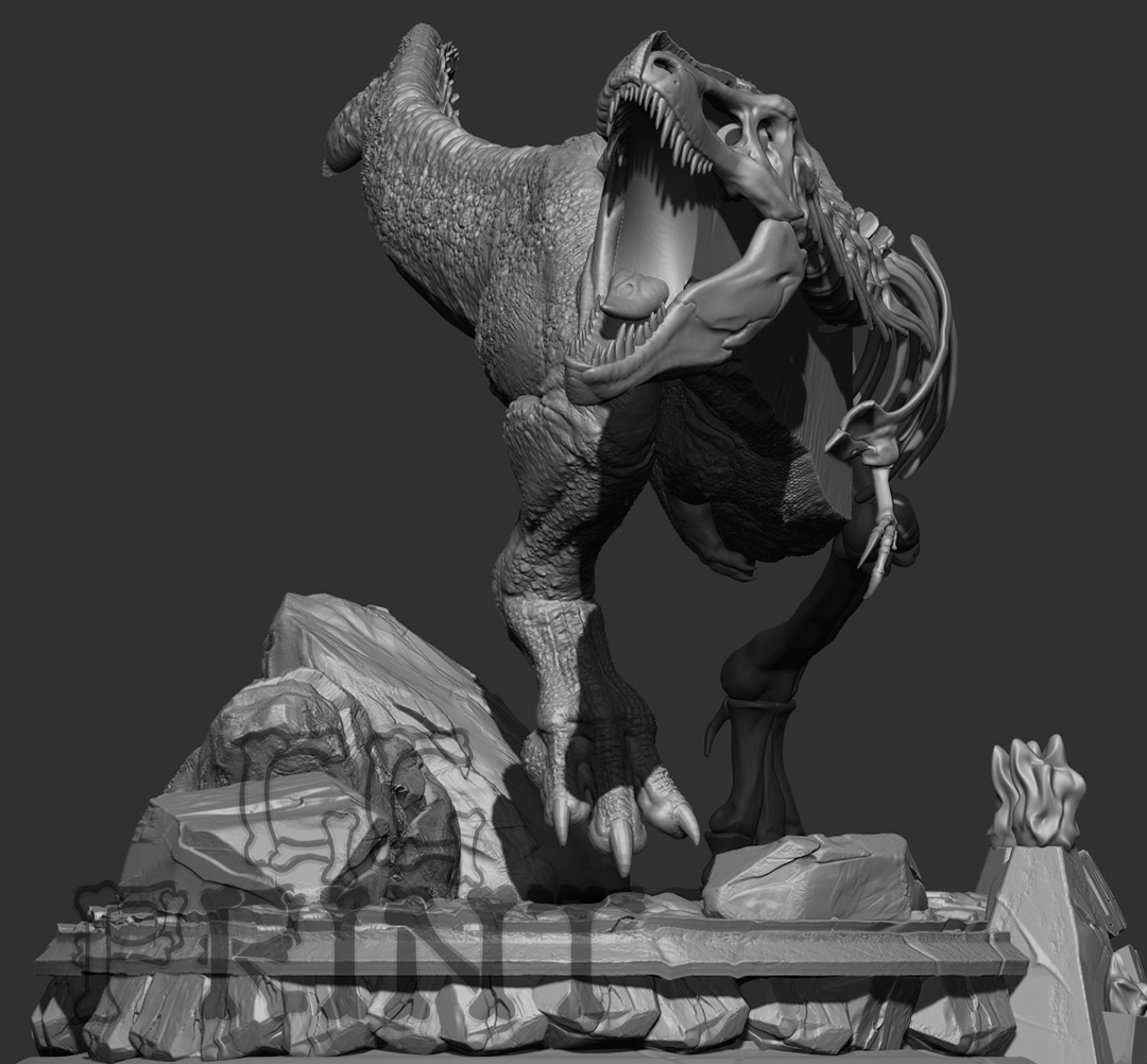 3D file T-Rex JurassicPark・3D printing design to download・Cults