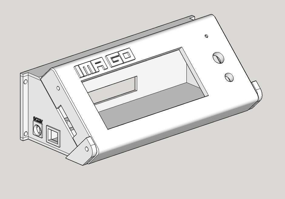 Free STL file Smart LCD Case with USB and Power extension・3D printing ...
