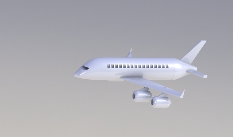 Free STL file civil airplane prototype・3D printer design to download・Cults