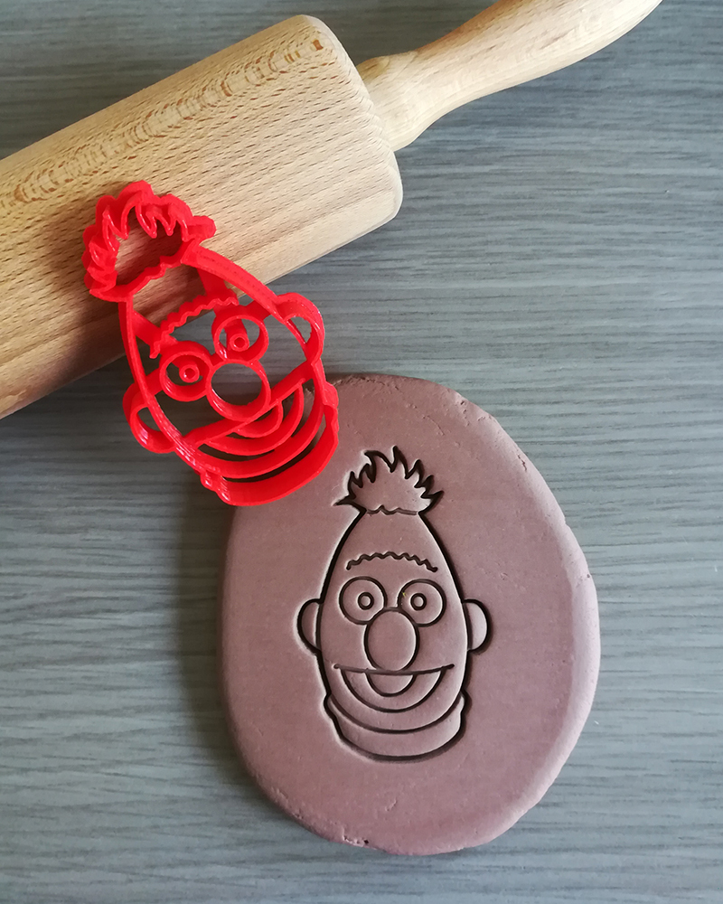 STL file Bert Sesame Street Cookie Cutter・Model to download and 3D ...