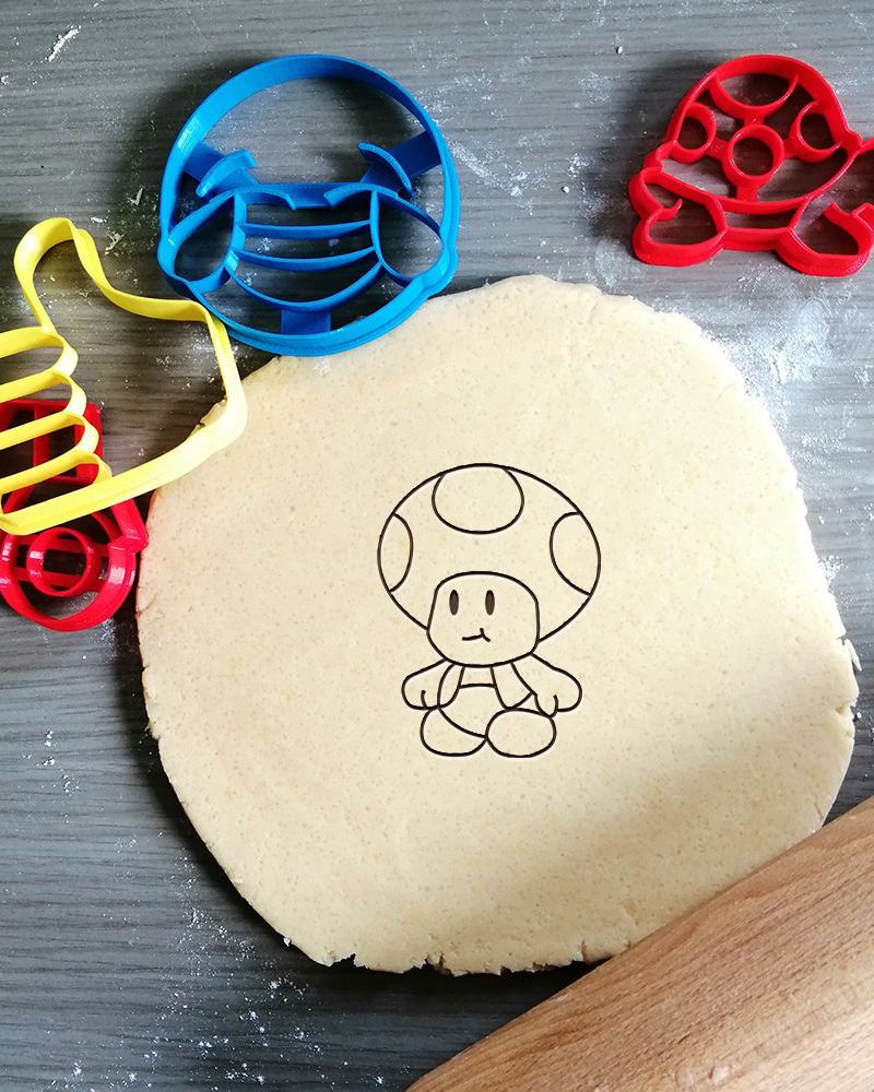 STL file Toad Mario Cookie Cutter・3D printable model to download・Cults