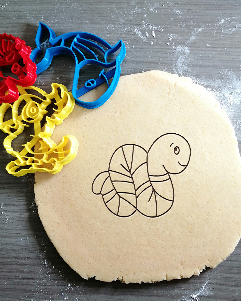 STL file Cute Earthworm Cookie Cutter・3D printer model to download・Cults