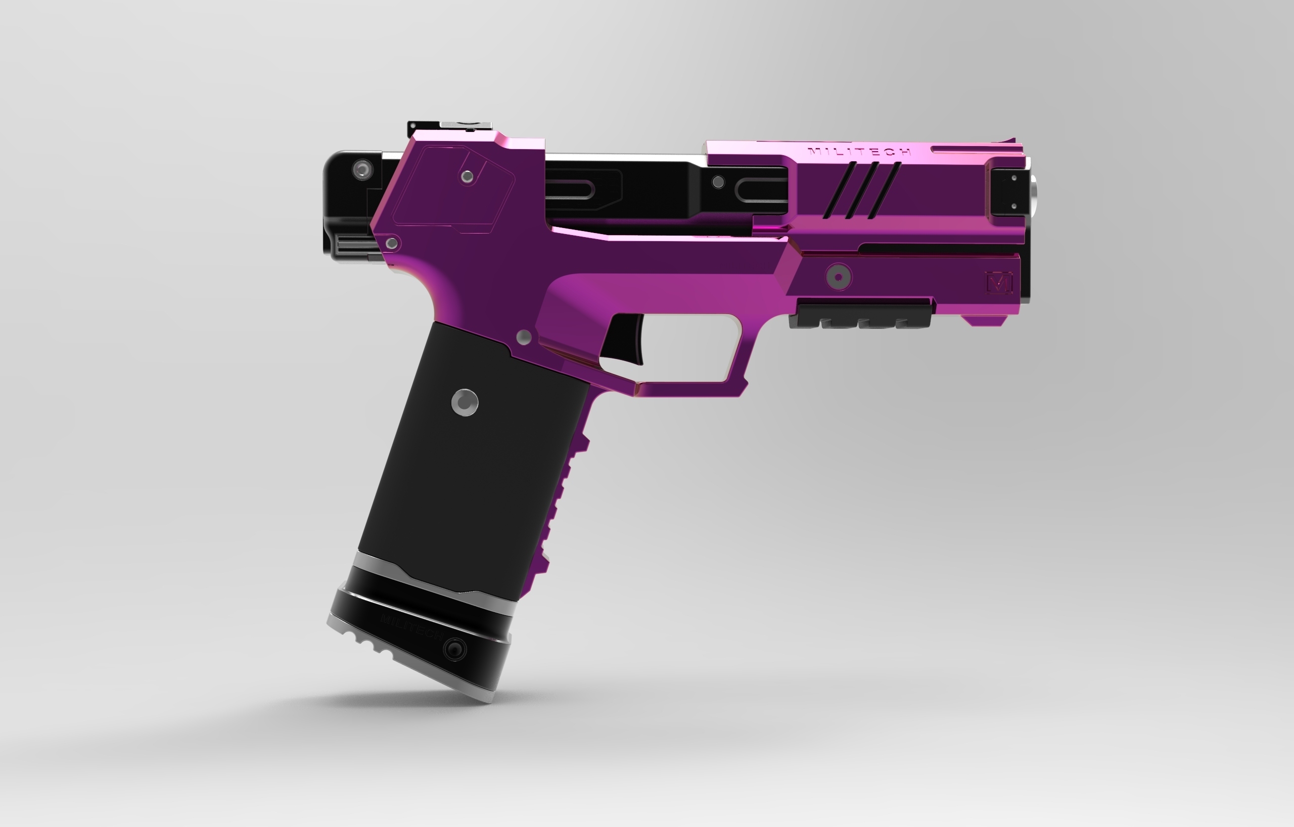 3D file Militech M-76E Omaha 🔫・3D printable model to download・Cults