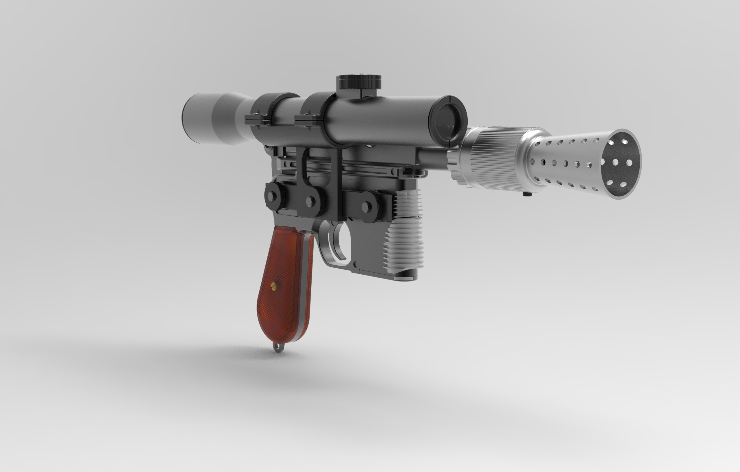 3D file Han Solo Blaster DL-44・3D printing design to download・Cults