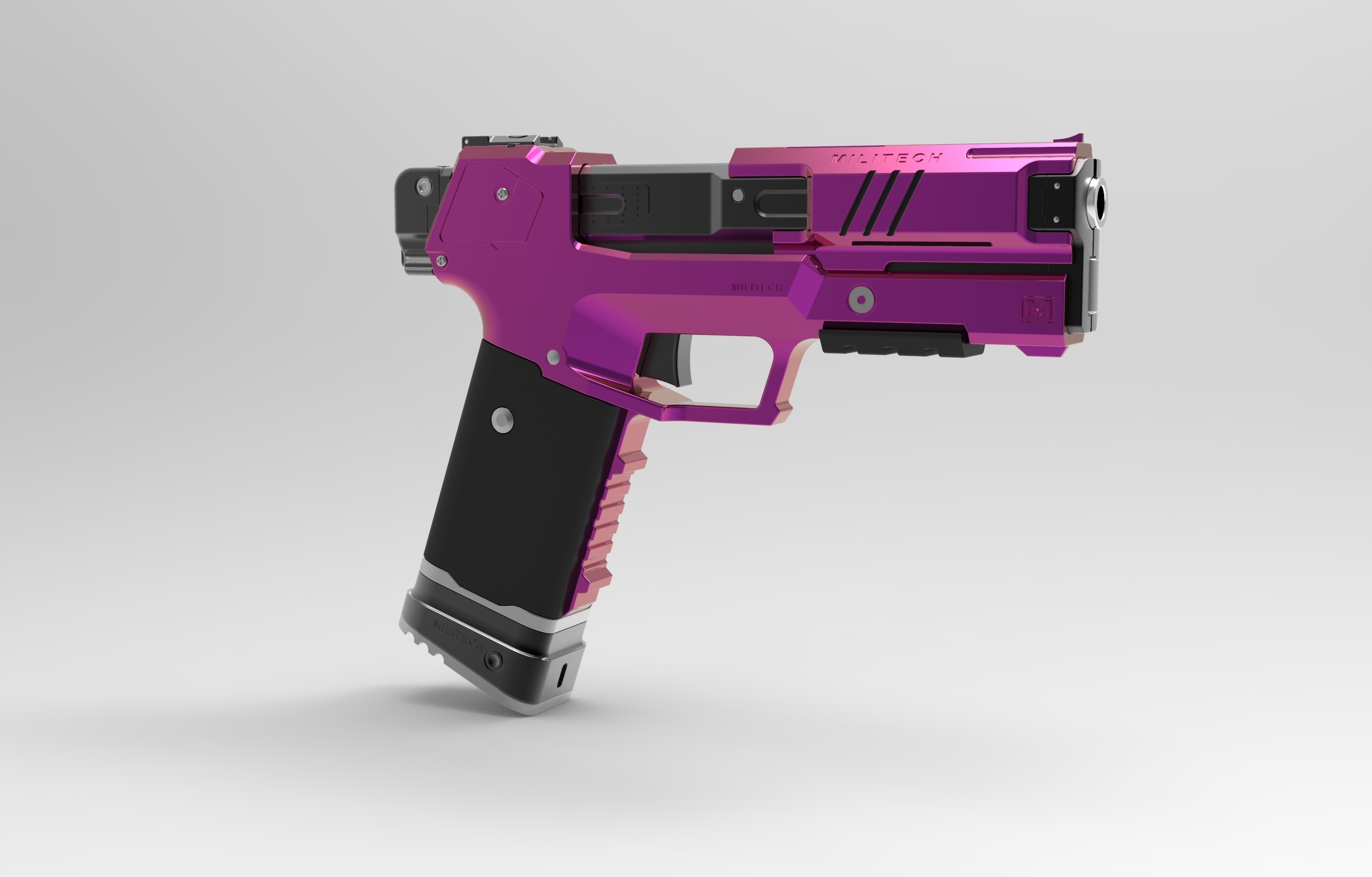 3D file Militech M-76E Omaha 🔫・3D printable model to download・Cults