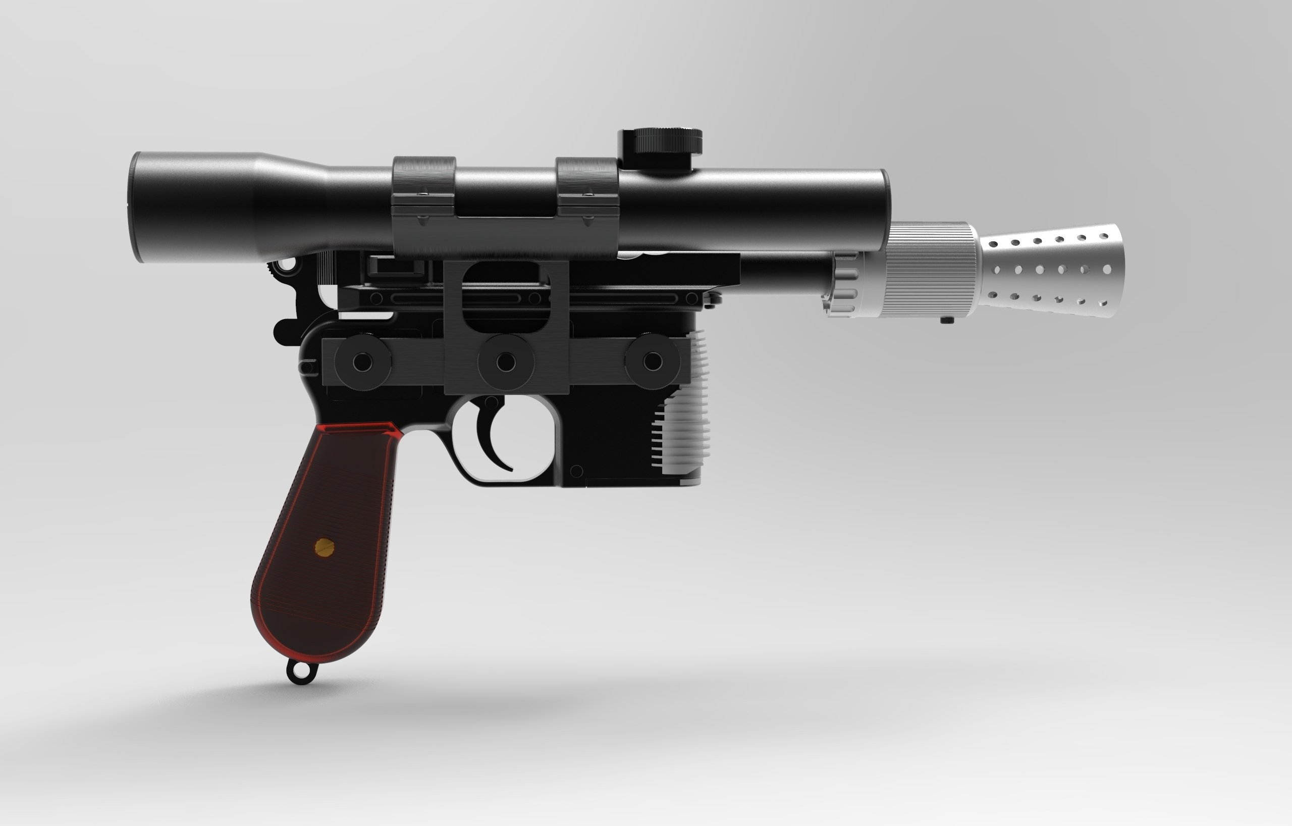 3D file Han Solo Blaster DL-44・3D printing design to download・Cults