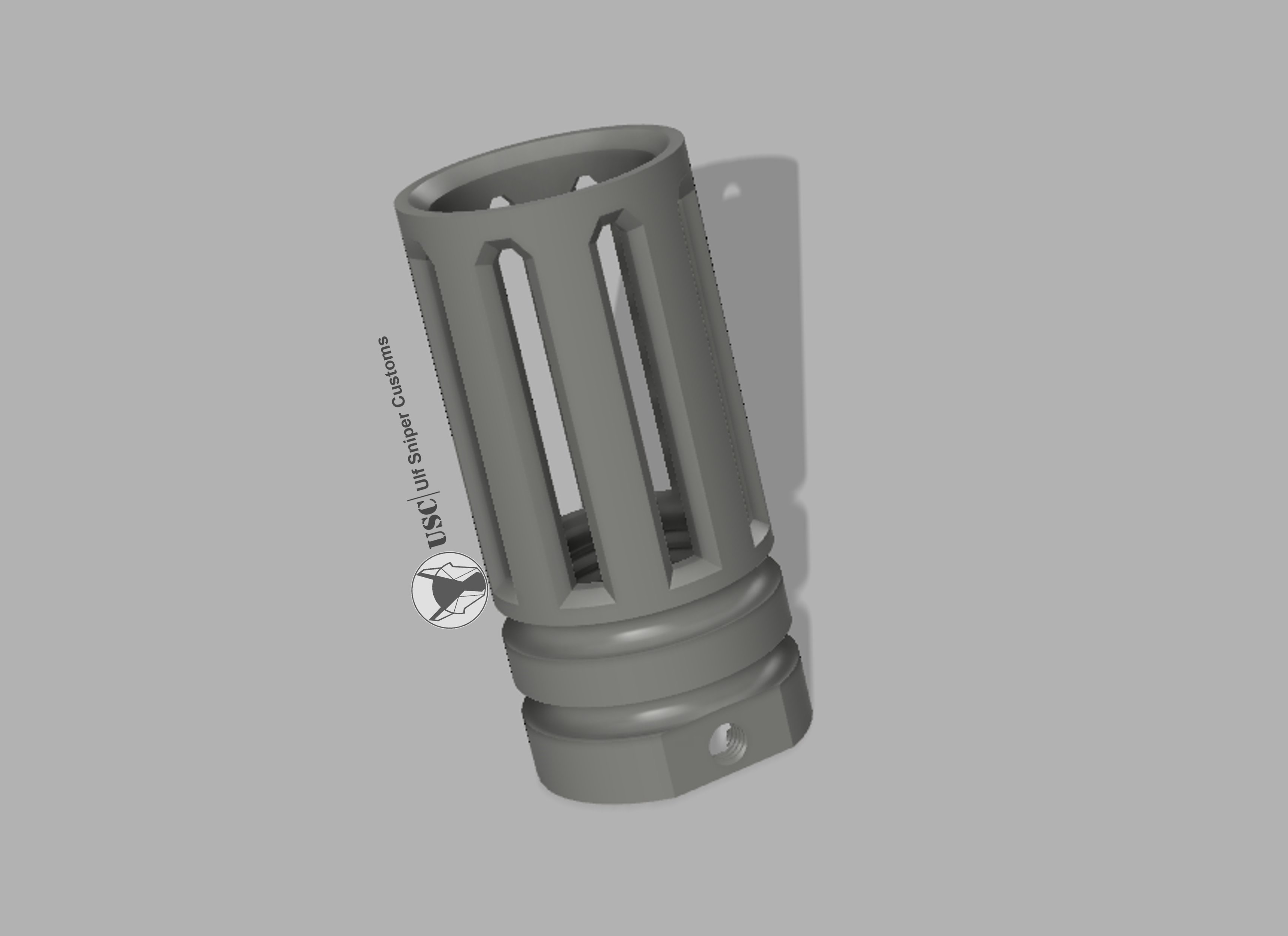 STL file Airsoft Flash hider - Bird Cage・3D printing template to ...