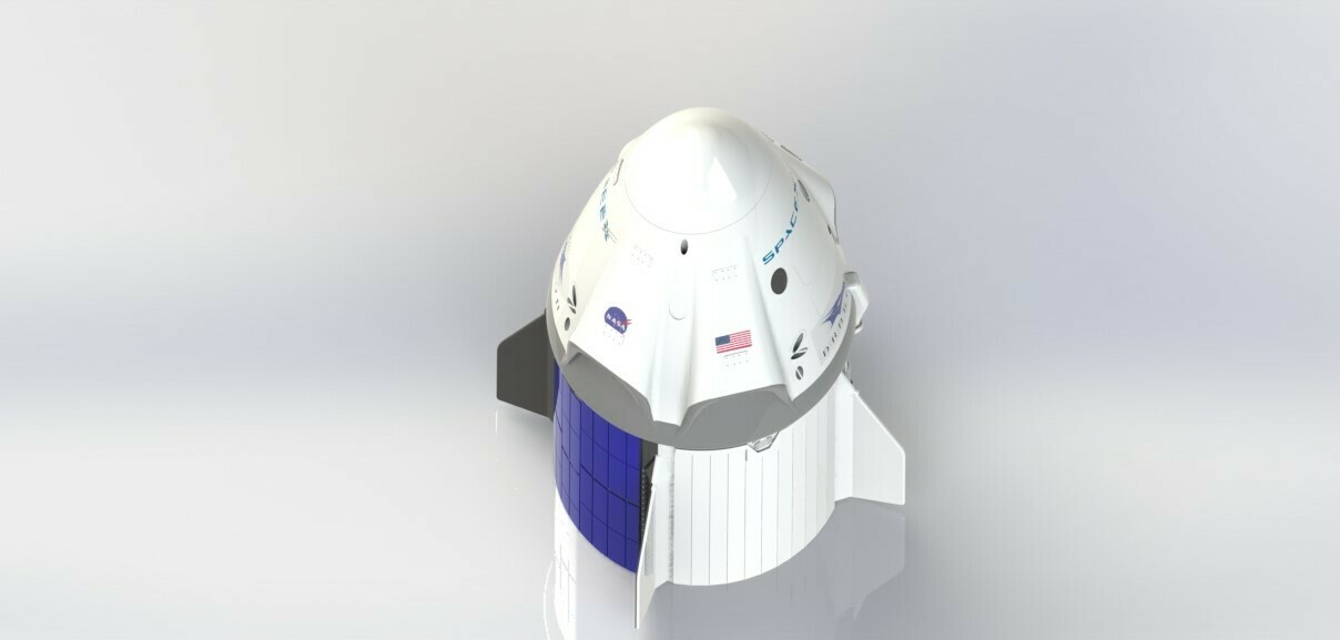 Spacex Dragon 3d Model