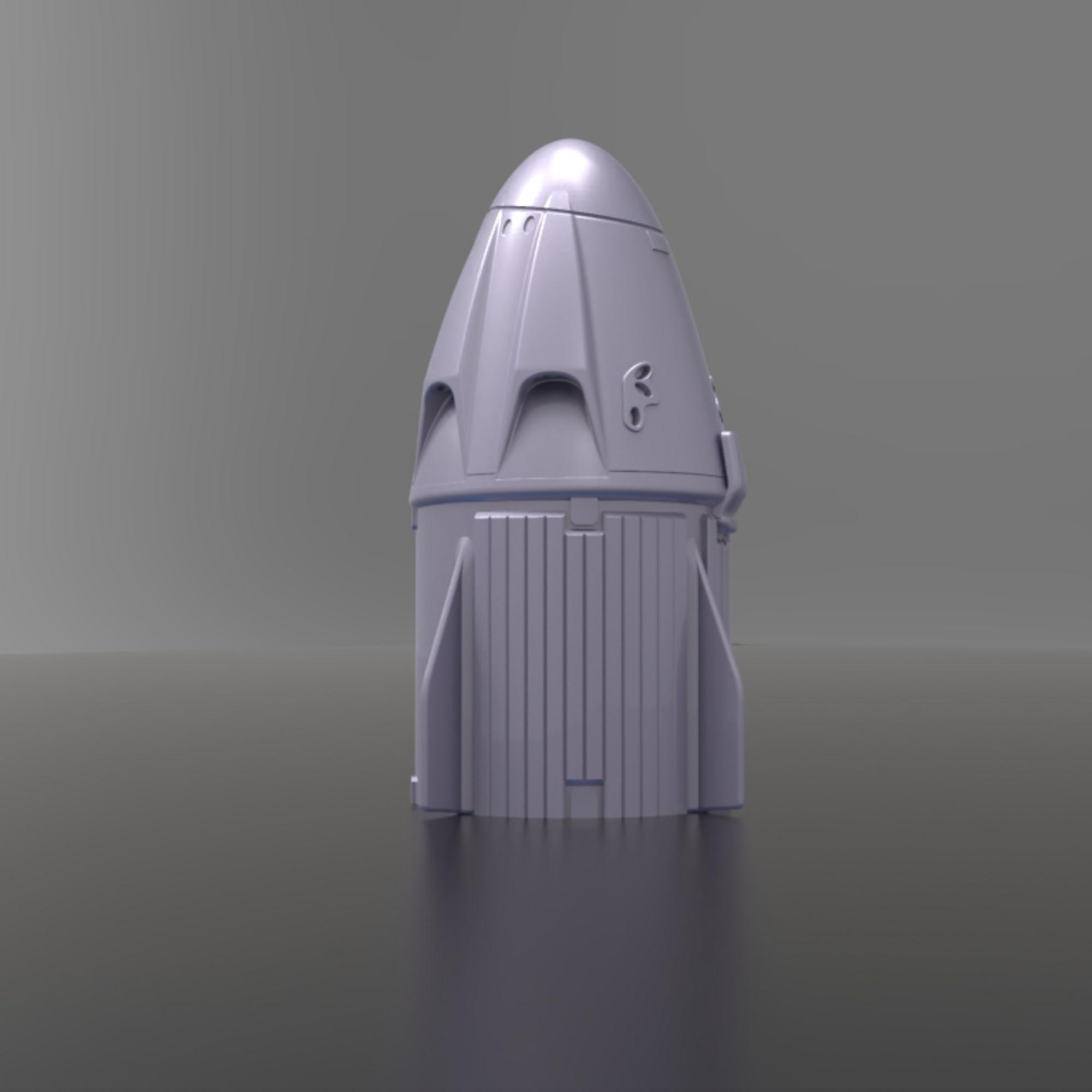 3D file SpaceX Crew Dragon 2 🐉・3D printable model to download・Cults