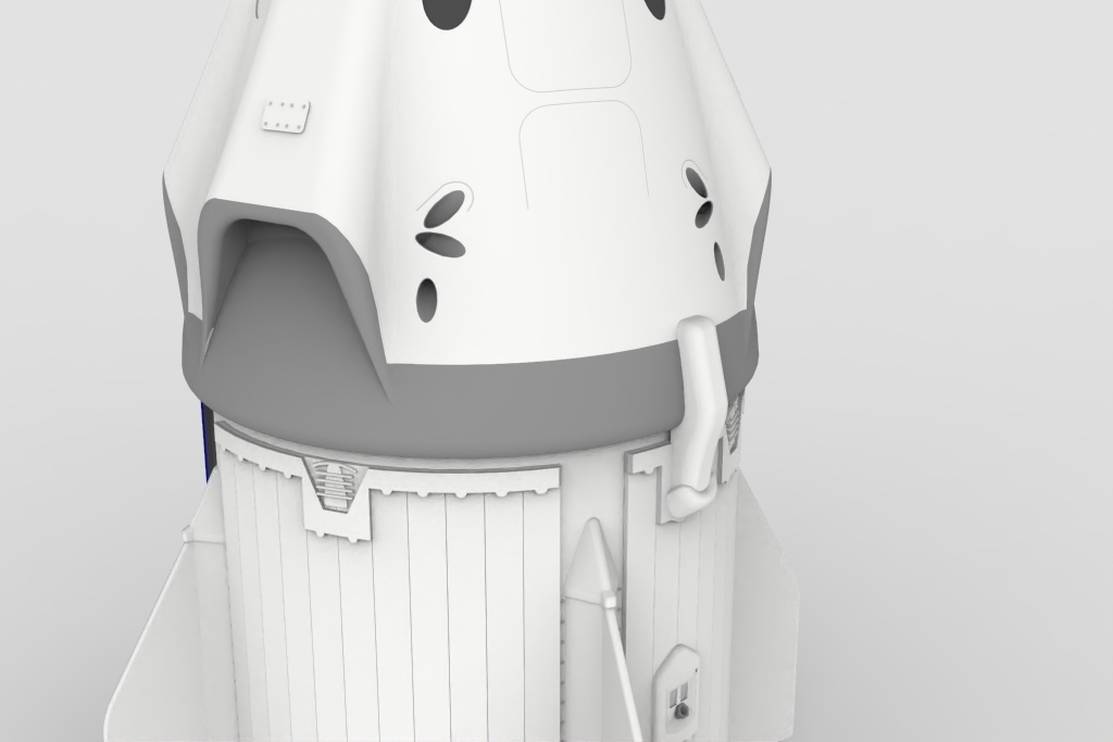 Spacex Dragon 3d Model