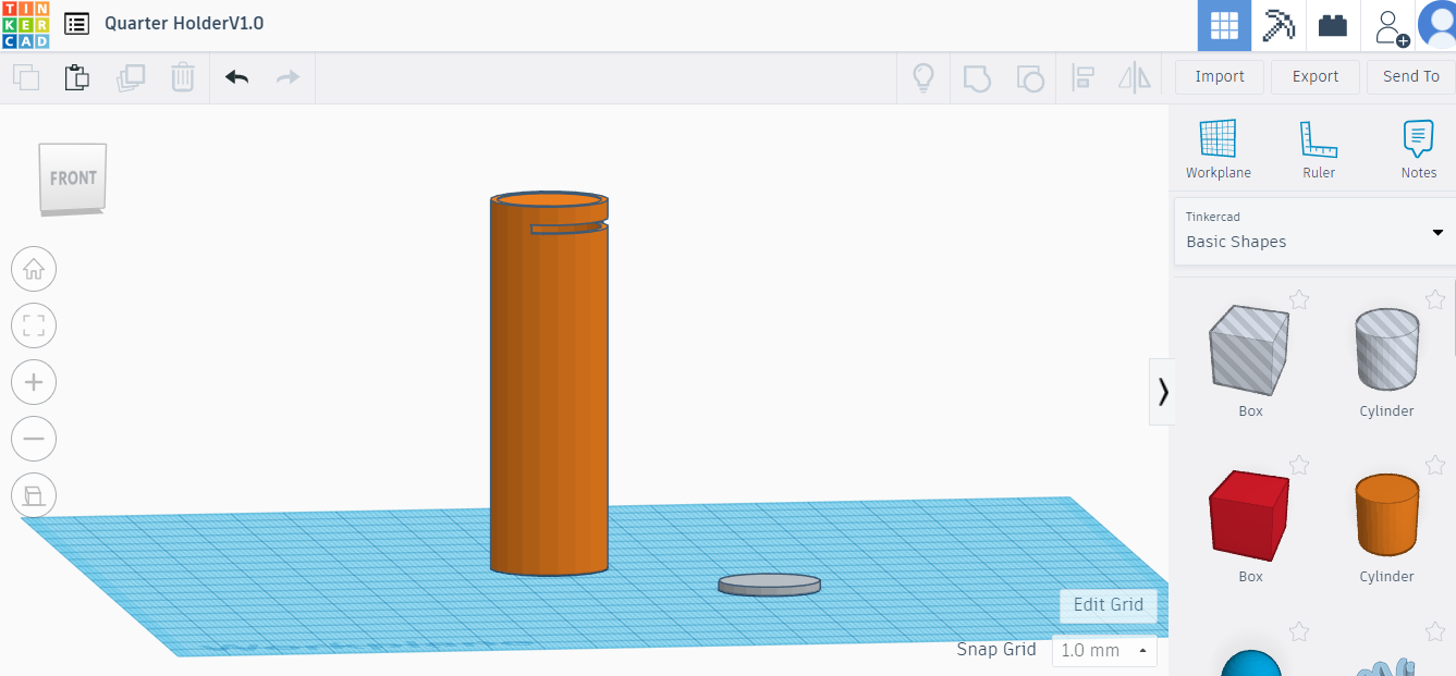 STL file Quarter HolderV1.0・3D print object to download・Cults