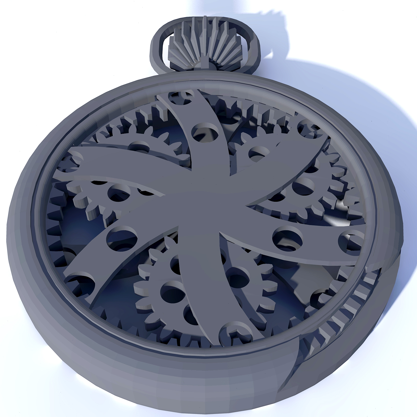 STL file Steampunk Cosplay Pocket Watch 3D print model ⌚・3D printer ...