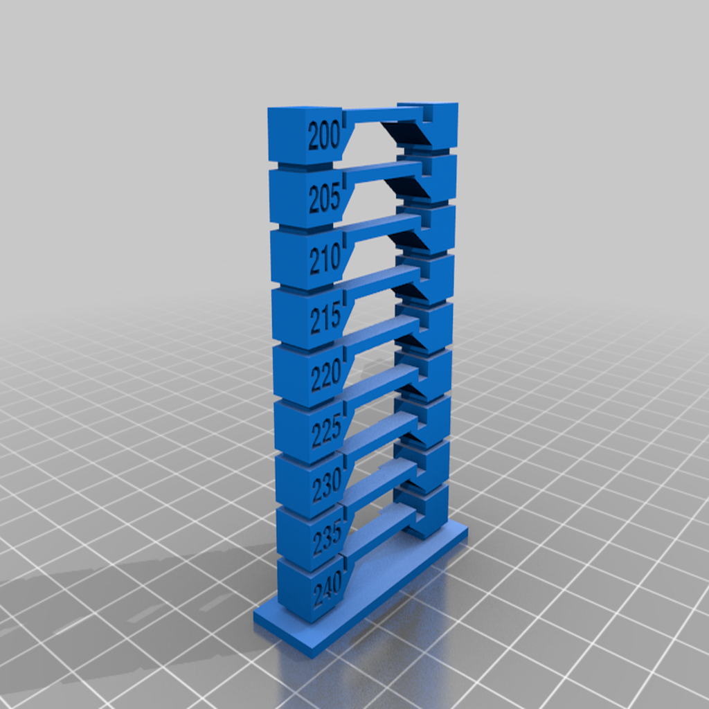 Free STL file PETG Temp Tower 240-200・3D print design to download・Cults