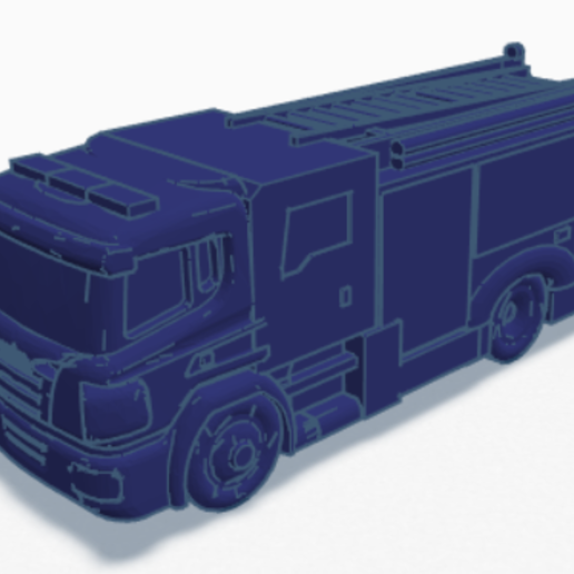 Download STL file UK Scania fire engine • Object to 3D print ・ Cults