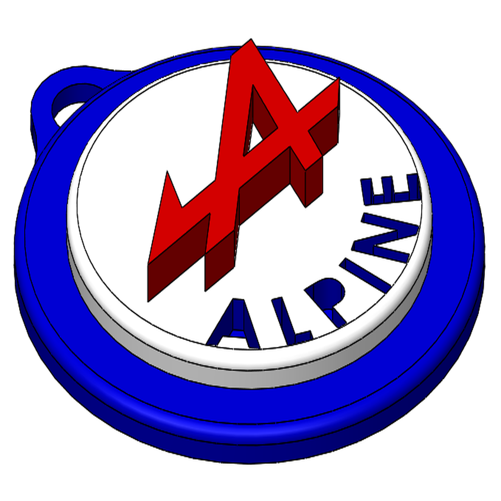 Бесплатный STL файл Renault Alpine Keychain-Porte clef・3D-печатный ...