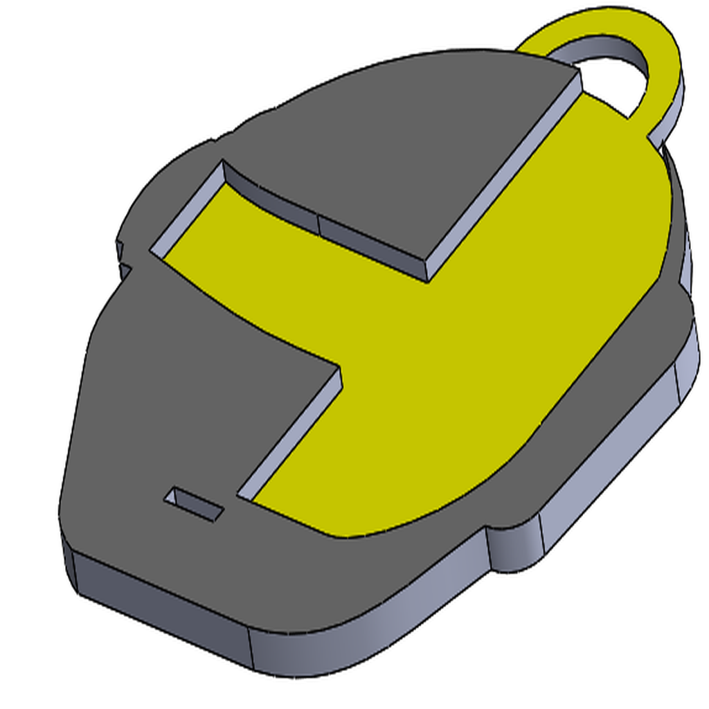 Free STL file Daft Punk Keychain-Porte clef 🔑・3D print design to ...