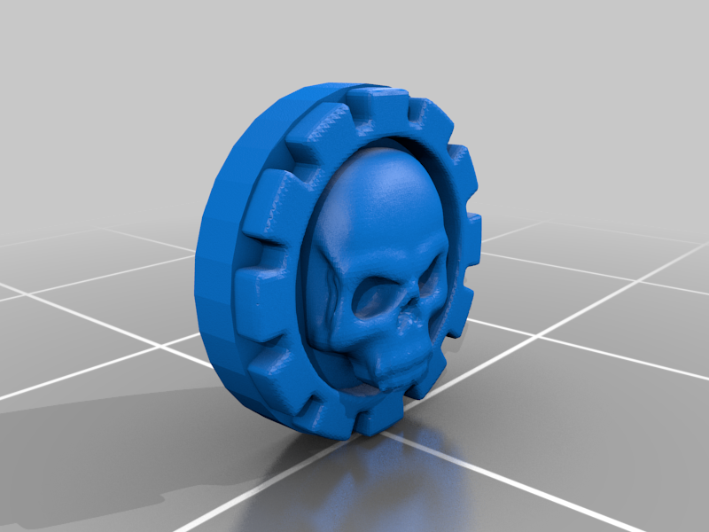 Free STL file Skull and Cog・Model to download and 3D print・Cults