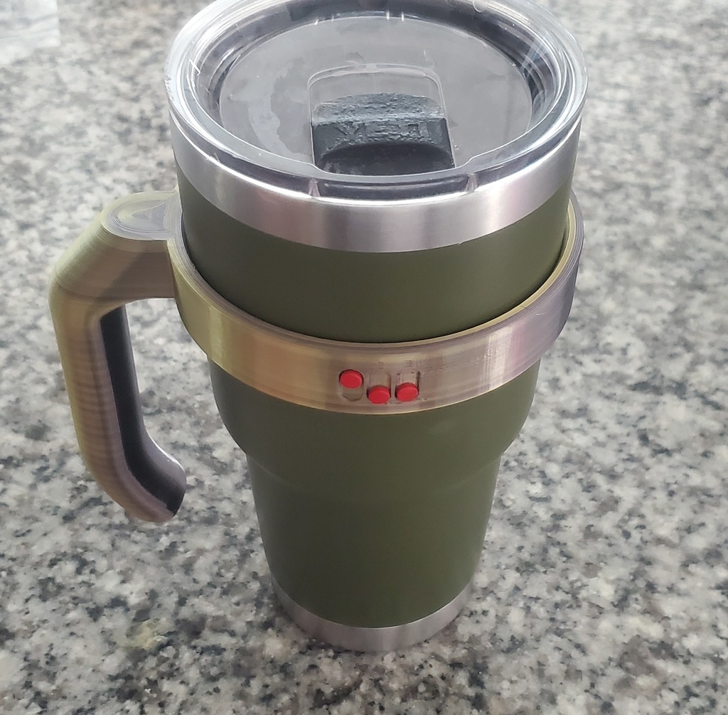 Archivo 3D gratuito Asa Yeti 30oz con Contador Magnético・Design para ...