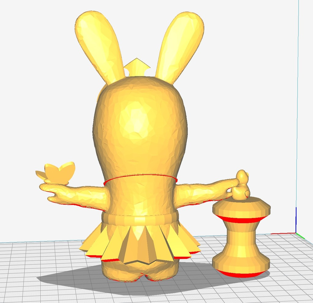 Free 3D file Raving Rabbid Princess :)・3D printing idea to download・Cults