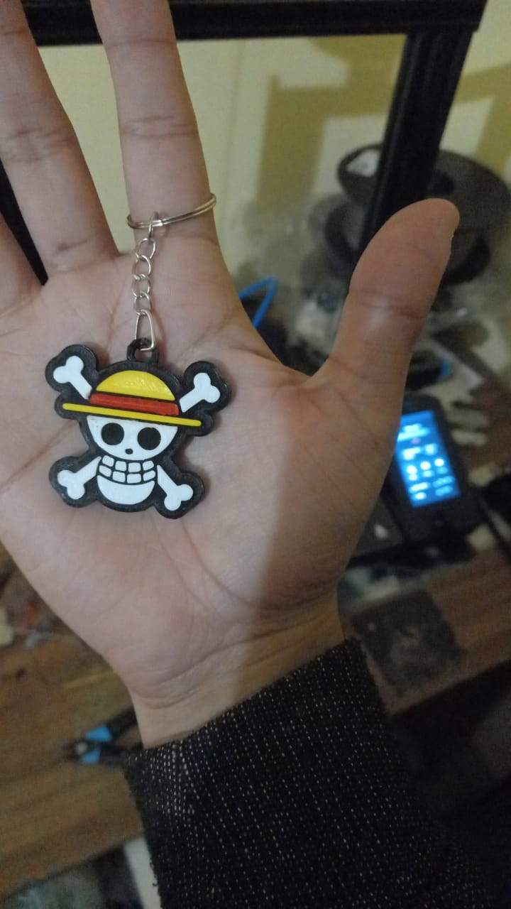 STL file One Piece Logo Keychain・3D printable model to download・Cults